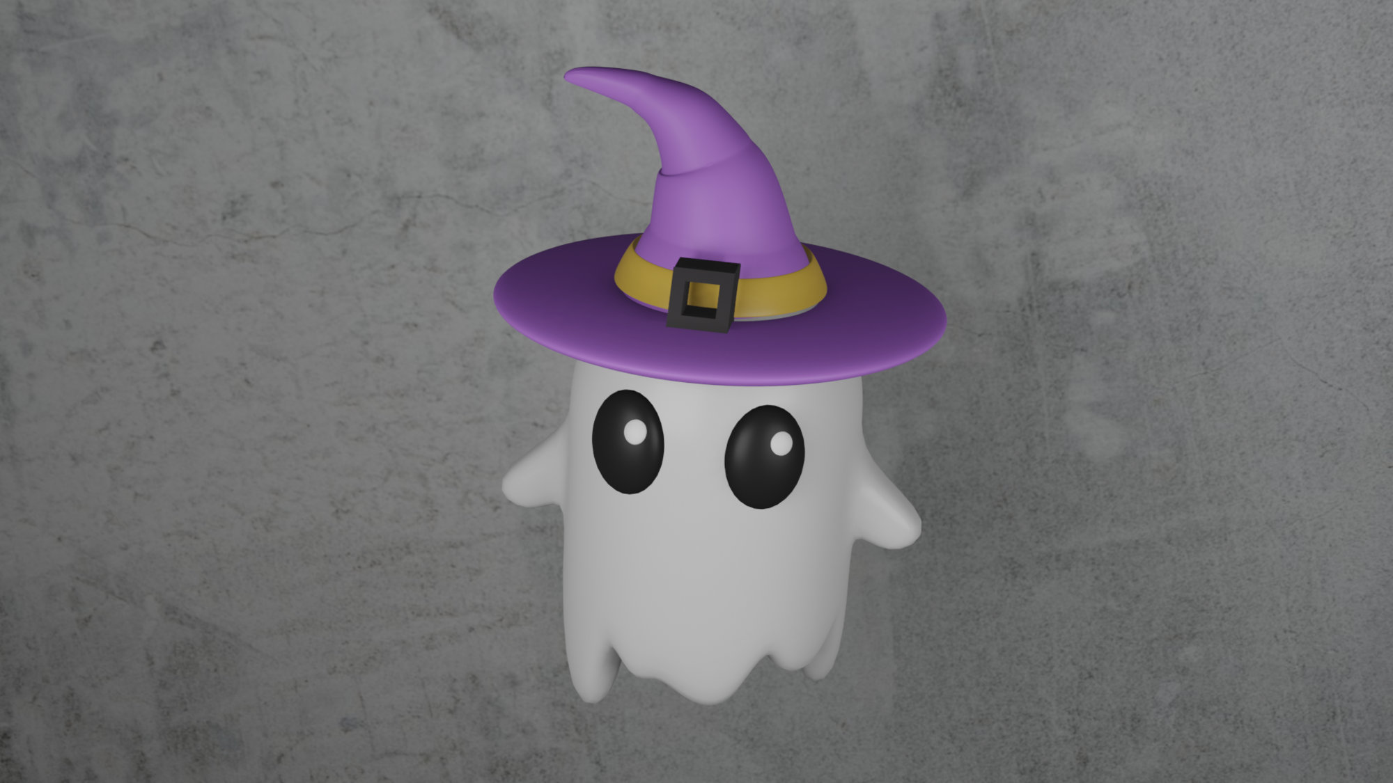 3D Model Halloween Cute Ghost STL File - Etsy