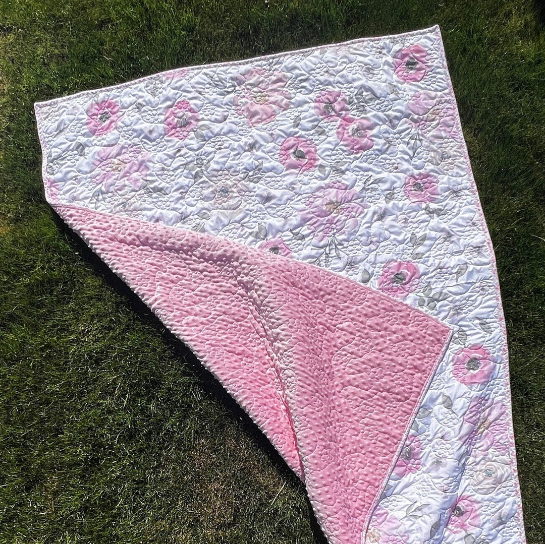 Sweet Jojo Watercolor Floral Toddler Quilt - Etsy