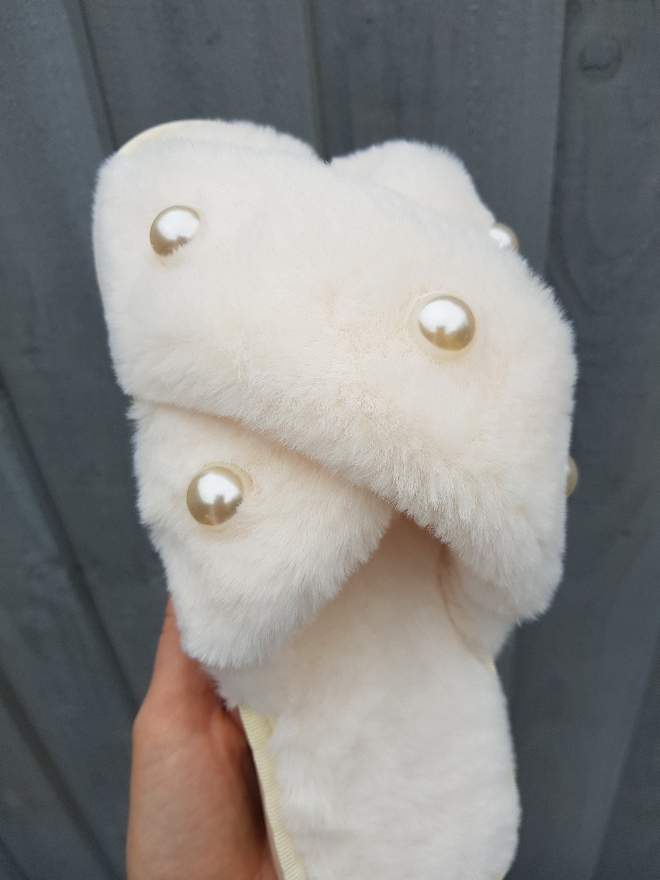 Embellished Pearl Slippers. Bridesmaids Slippers/bridal Slippers/bride ...
