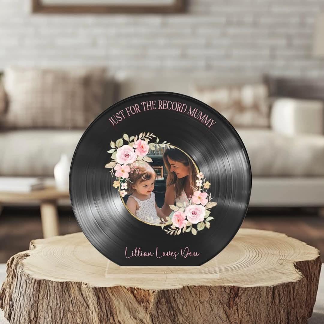 Personalised Photo Plaque/record Picture/mum Gift/dad Gift/mother's Day ...