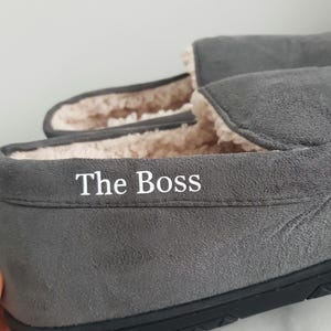 Mens Personalised Slippers/daddy Slippers/gifts for Him/dad Birthday ...