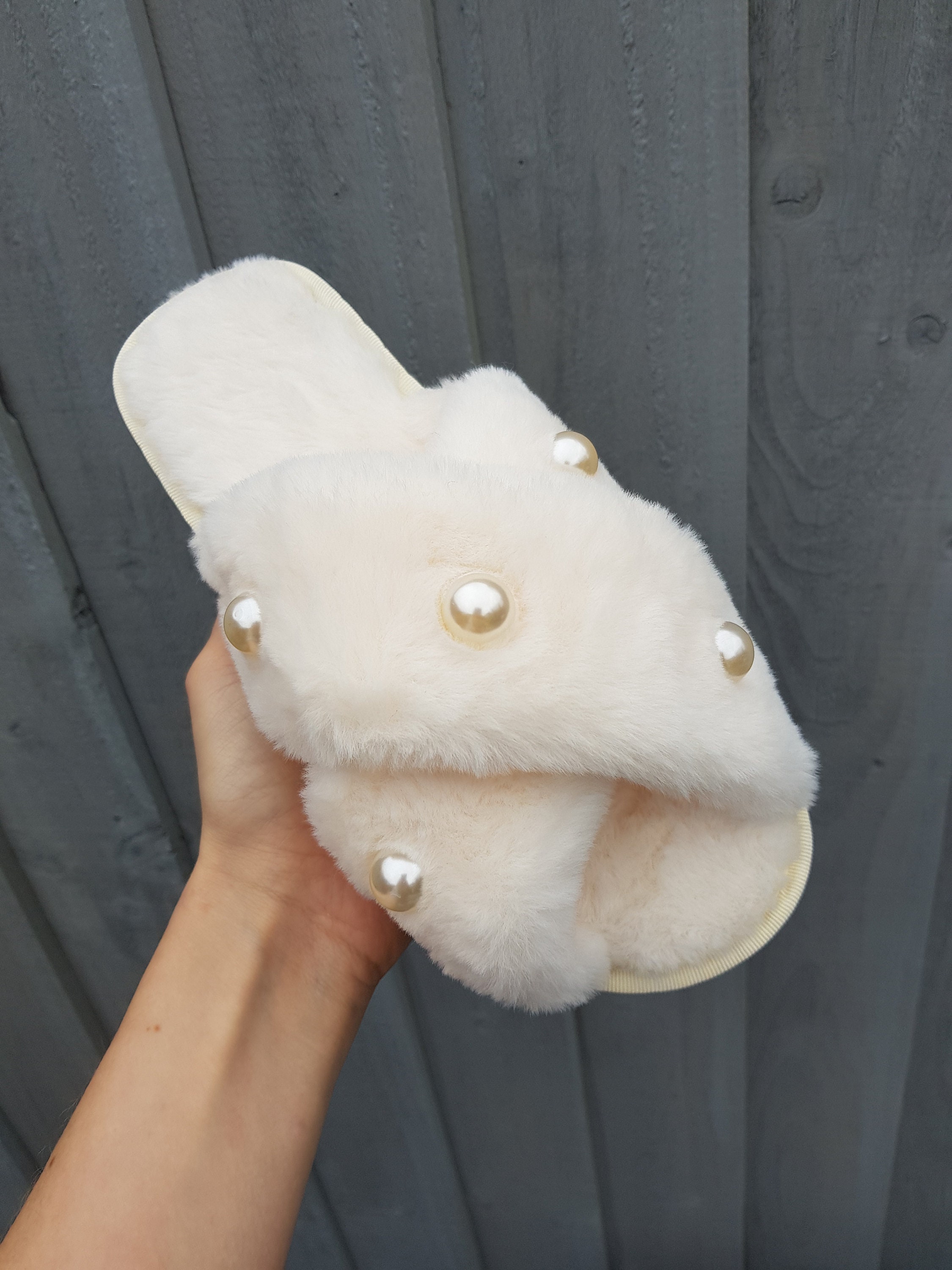 Embellished Pearl Slippers. Bridesmaids Slippers/bridal Slippers/bride ...