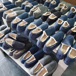 Mens Personalised Slippers/daddy Slippers/gifts for Him/dad Birthday ...