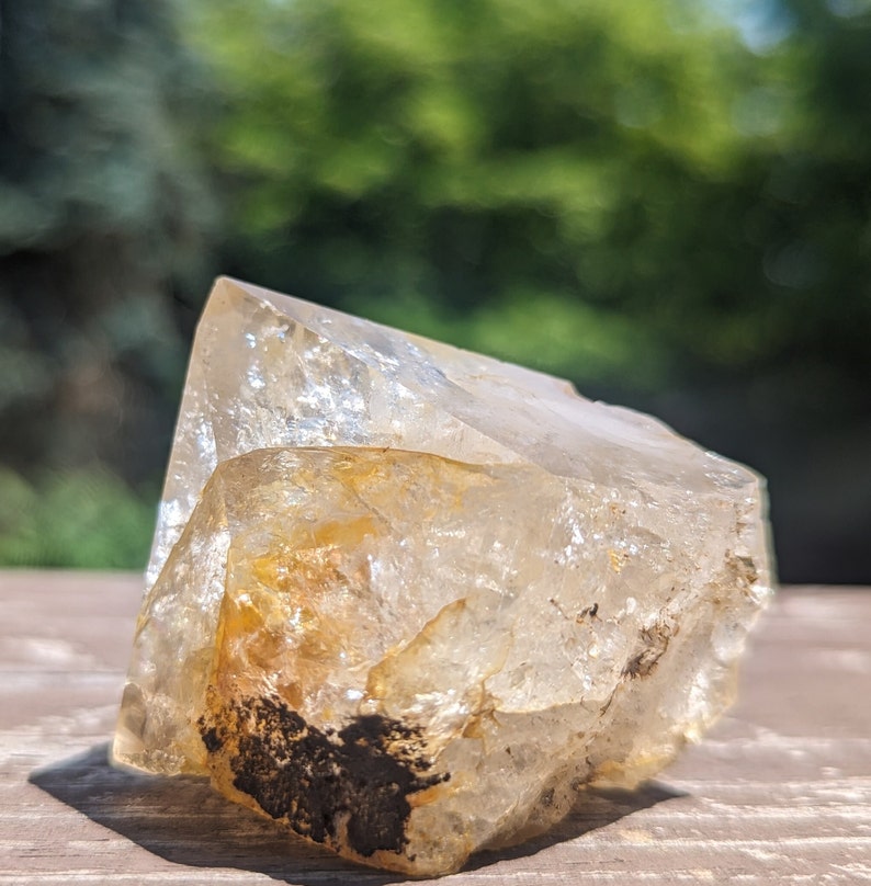 Golden Herkimer Diamond Point/master Healer/psychic Abilities ...