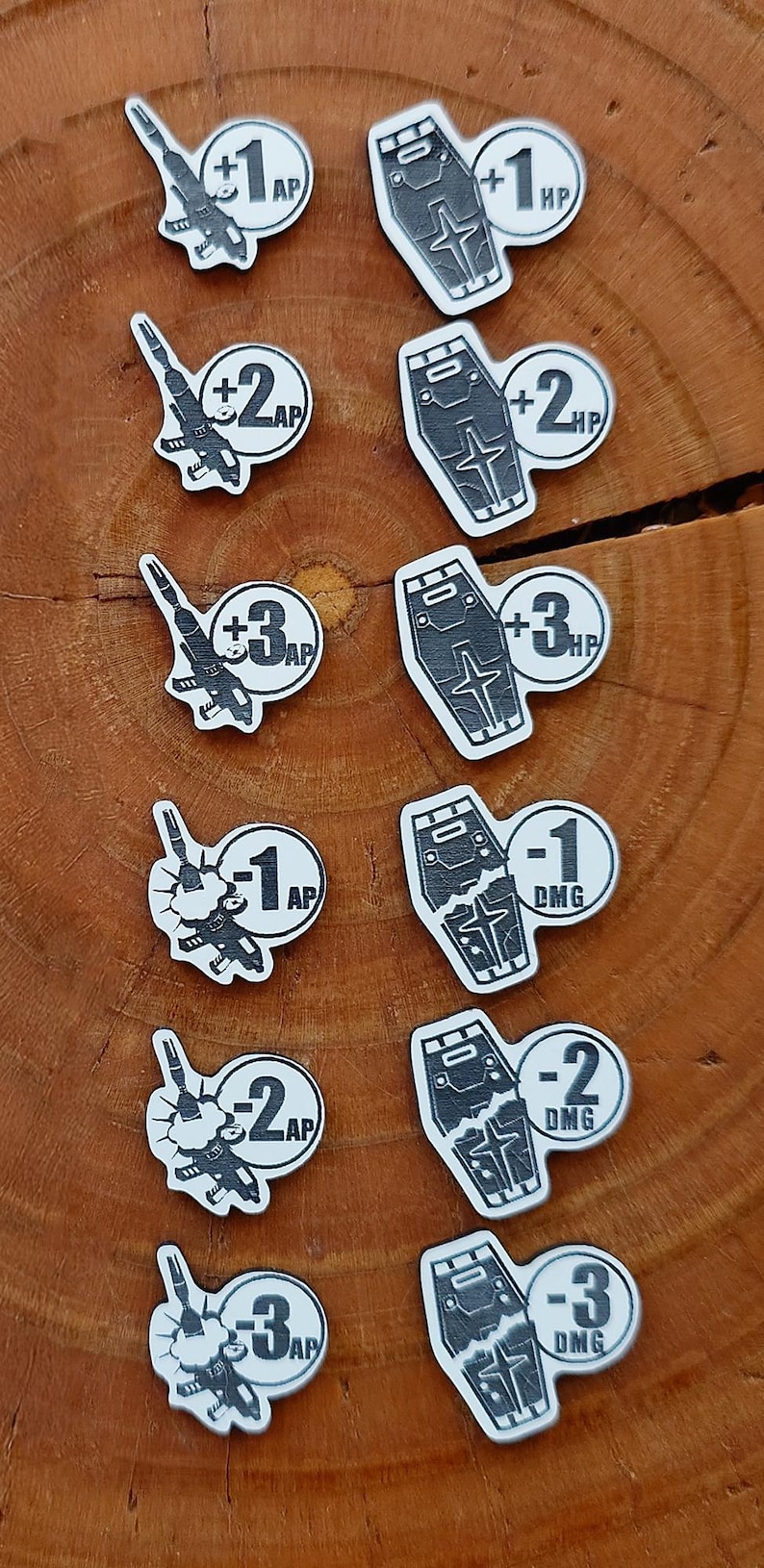 Gundam TCG Tokens | Attack, Damage, Hit Point & Ability Tokens | Board ...