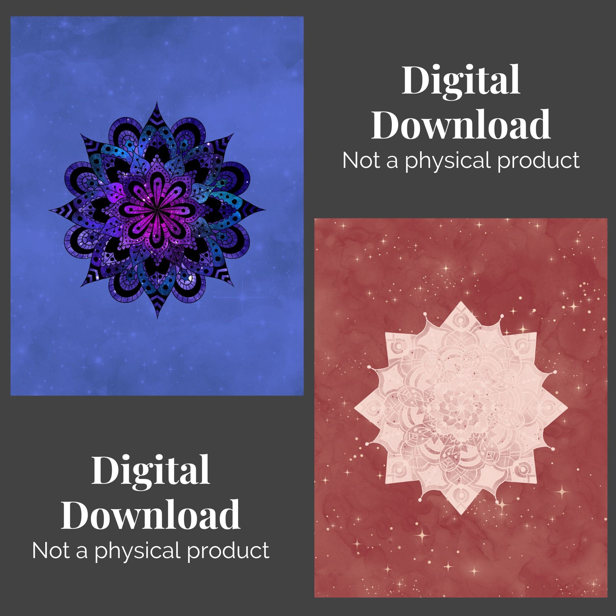 Mandala Zen A5 Printable Cover Pages, Printable Dividers, Digital ...
