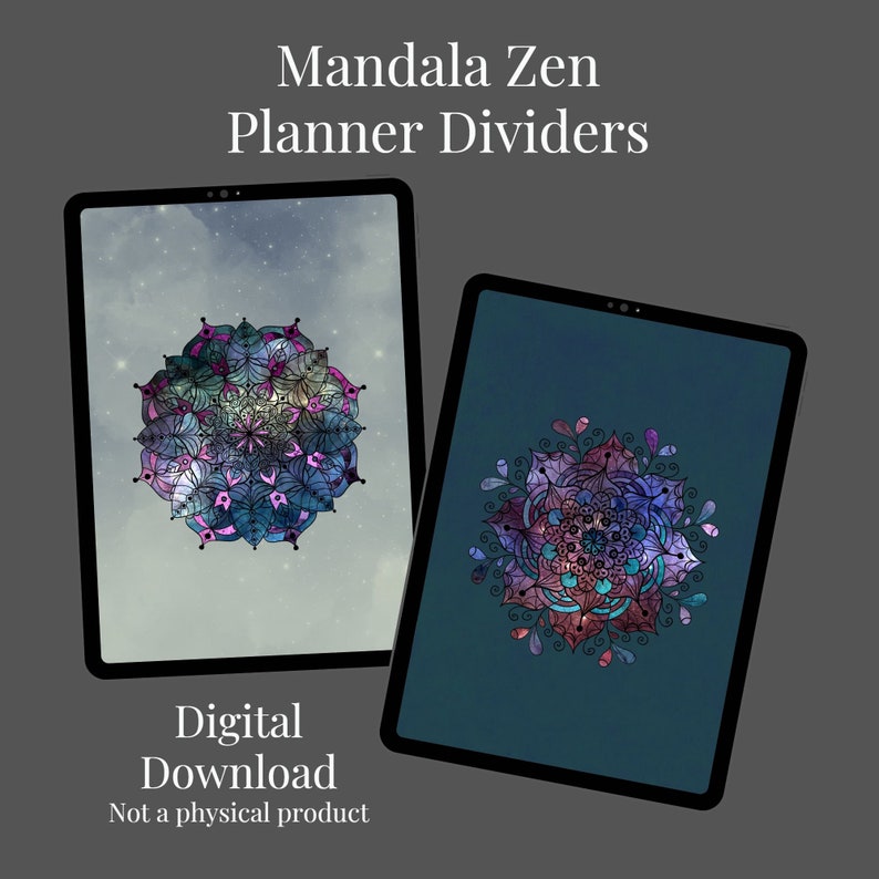 Mandala Zen A5 Printable Cover Pages Printable Dividers - Etsy