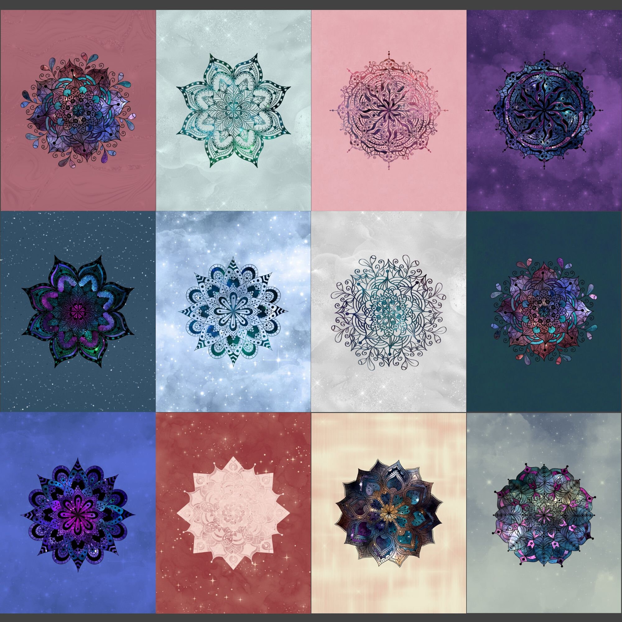 Mandala Zen A5 Printable Cover Pages, Printable Dividers, Digital ...