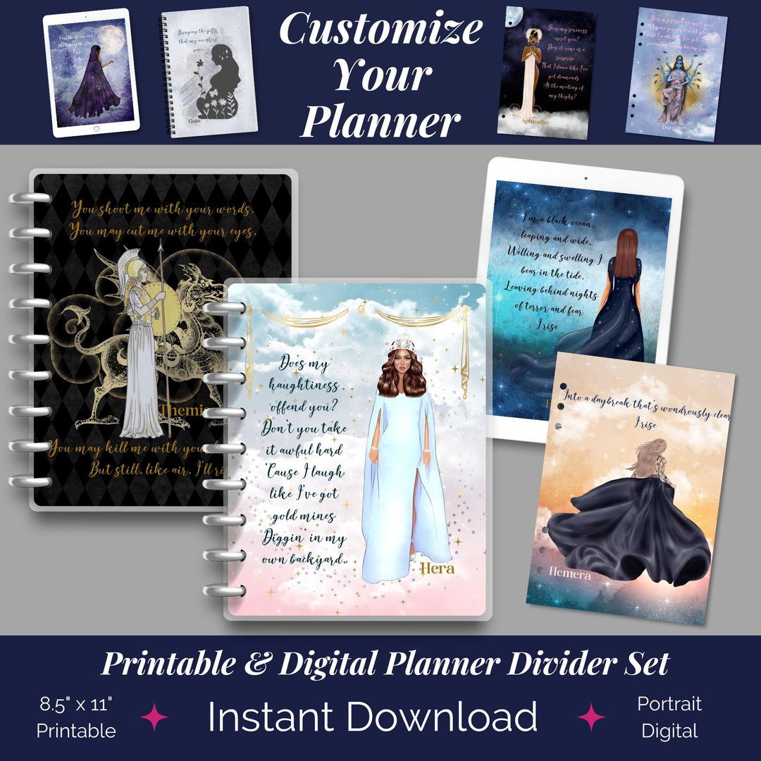 Still I Rise Printable Planner Dividers, Monthly Dividers, Printable ...