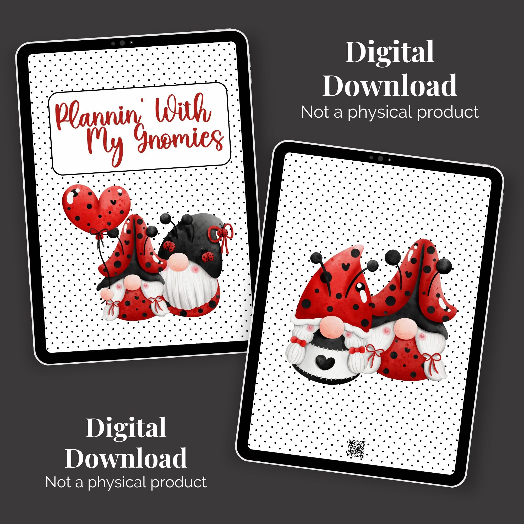 Plannin' With My Gnomies Printable Planner Covers, Printable Cover ...