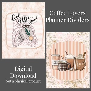 Coffee Lovers Printable Planner Dividers Monthly Dividers - Etsy