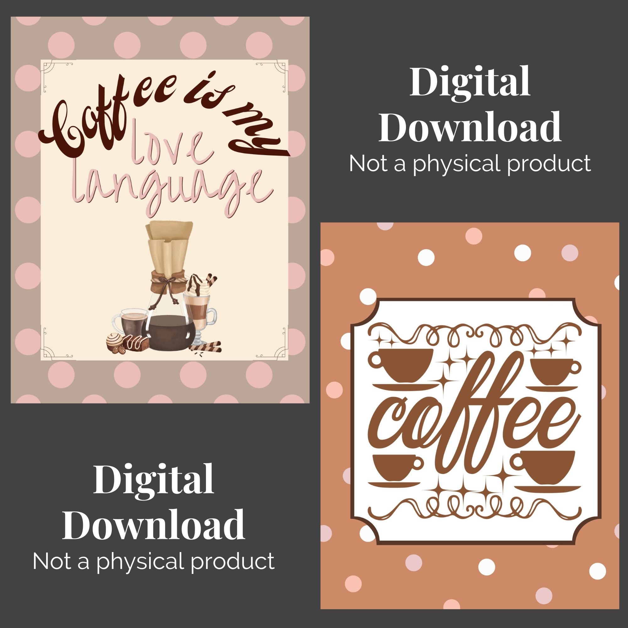 Retro Coffee Lovers Printable Planner Dividers, Monthly Dividers ...