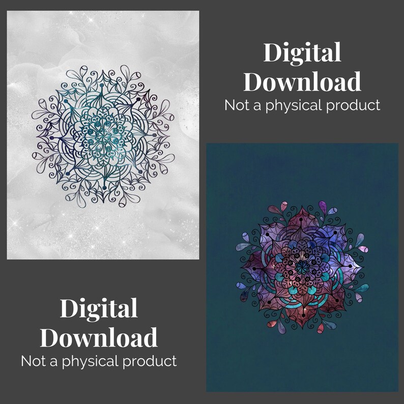Mandala Zen A5 Printable Cover Pages, Printable Dividers, Digital ...
