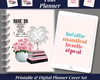 Boss Babe Planner Covers, Printable Cover Pages, Printable Notebook ...