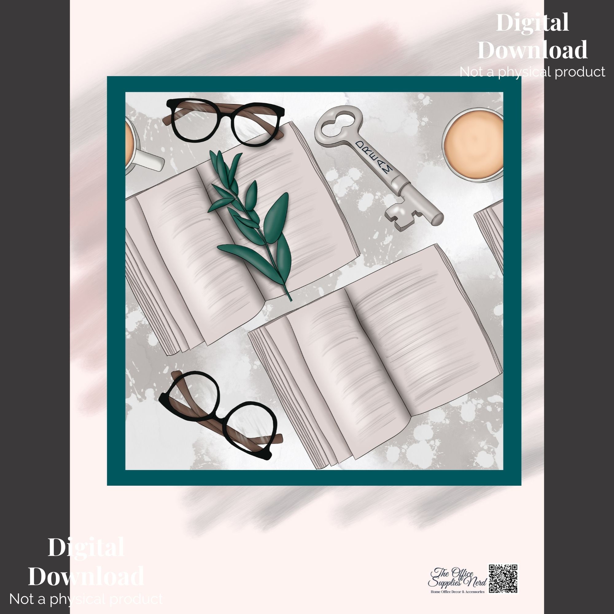 Pink Book Lovers Printable Planner Covers, Printable Cover Pages ...
