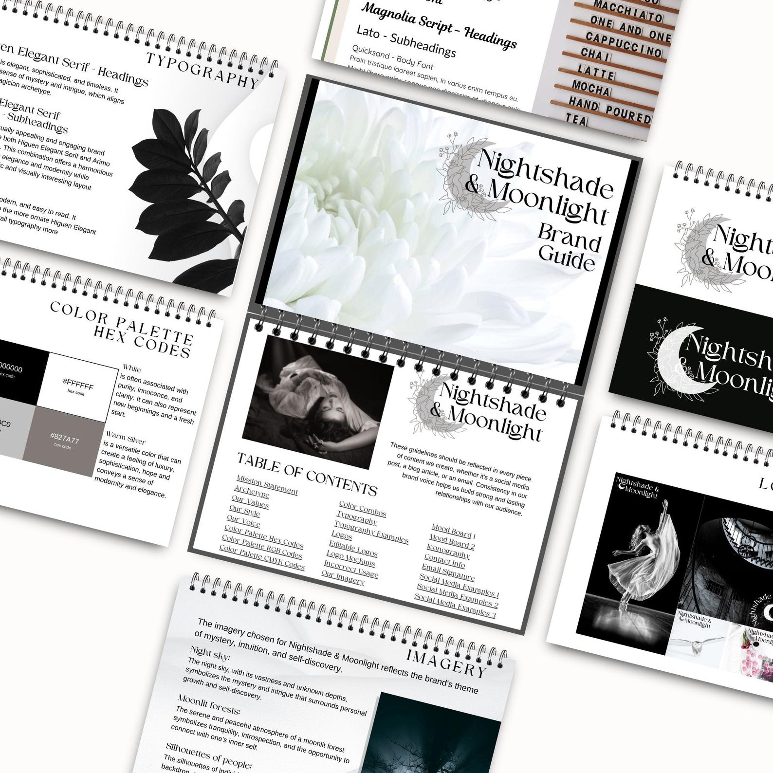 Nightshade Professional Brand Guidelines Template for Canva | Brand ...