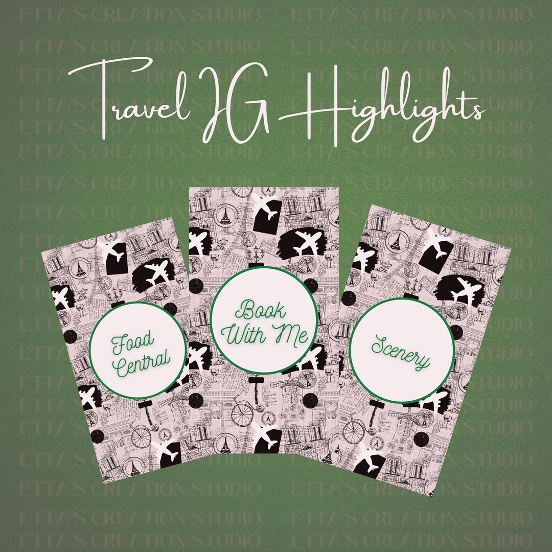 Travel Agent Instagram Highlight Covers: Canva Editable (PDF Print) - Etsy