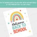 Editable Welcome Back to School Sign Printable, First Day of School ...