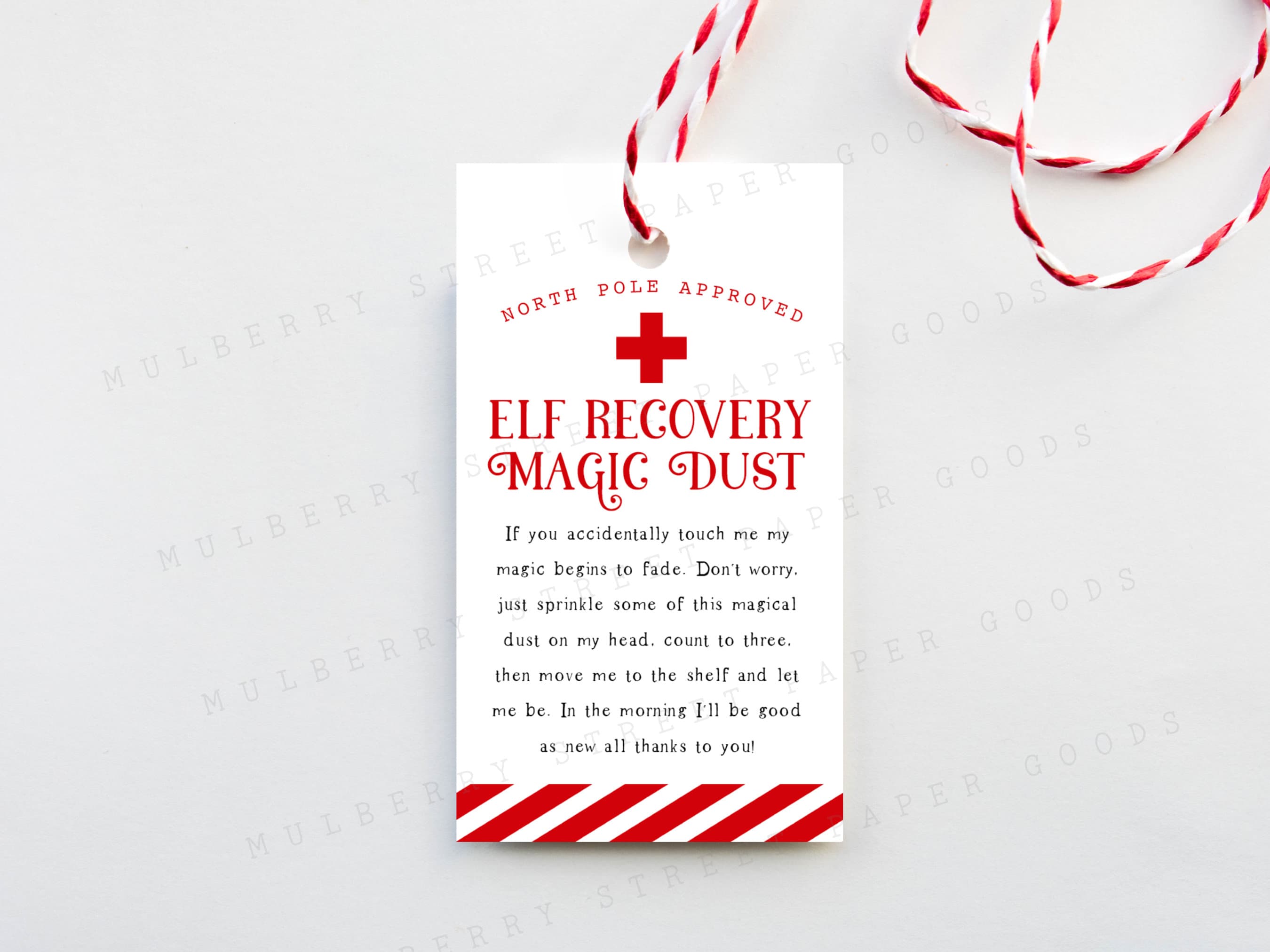 Editable Elf Magic Dust Printable Gift Tag Christmas Elf Magical Dust ...