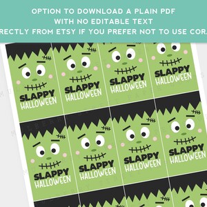 Halloween Slap Bracelet Holder Card Template Halloween Printable ...