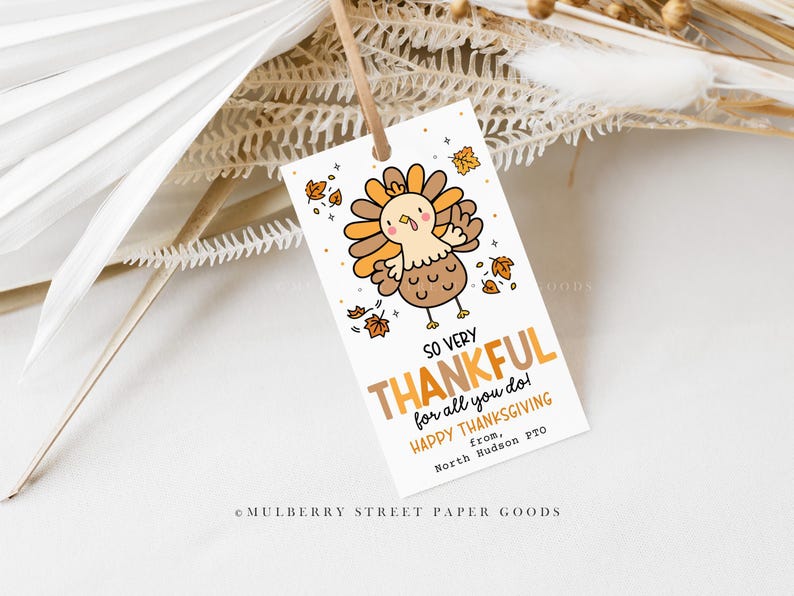 Editable Thanksgiving Gift Tag Printable so Very Thankful for All You ...