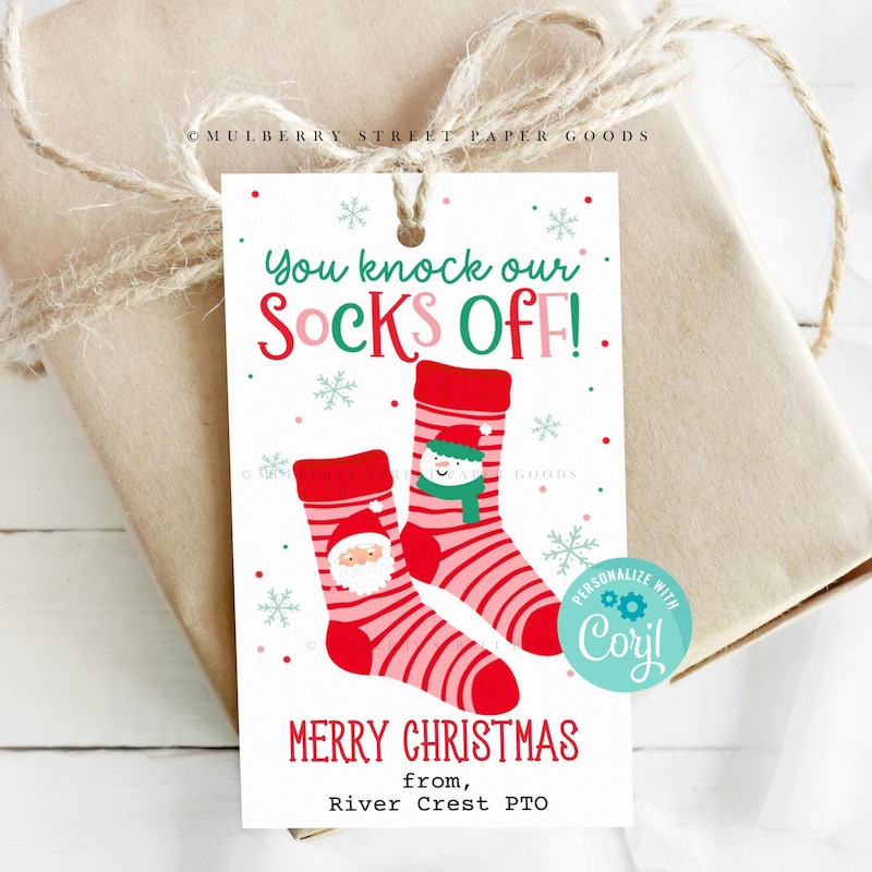 Sock Gift Tag - 60+ Gift Ideas for 2025