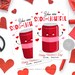 Soda Pop Can Happy Valentine's Day Printable Card, Classroom Valentine ...