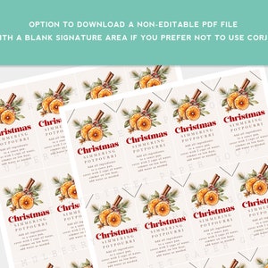 Christmas Simmering Potpourri Gift Tag, Simmer Pot Instructions Tag ...