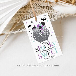 Halloween Gift Tag Printable A Little Spooky Treat for Someone Sweet ...