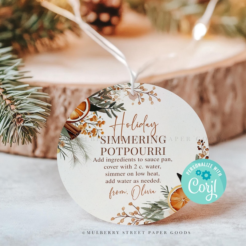 Christmas Labels Corjl - Etsy