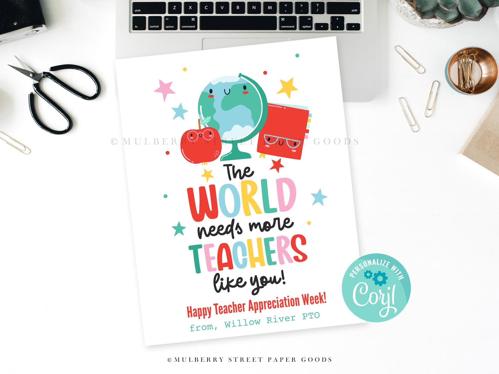 Teacher Appreciation Sign Printable Personalized Teacher Appreciation ...