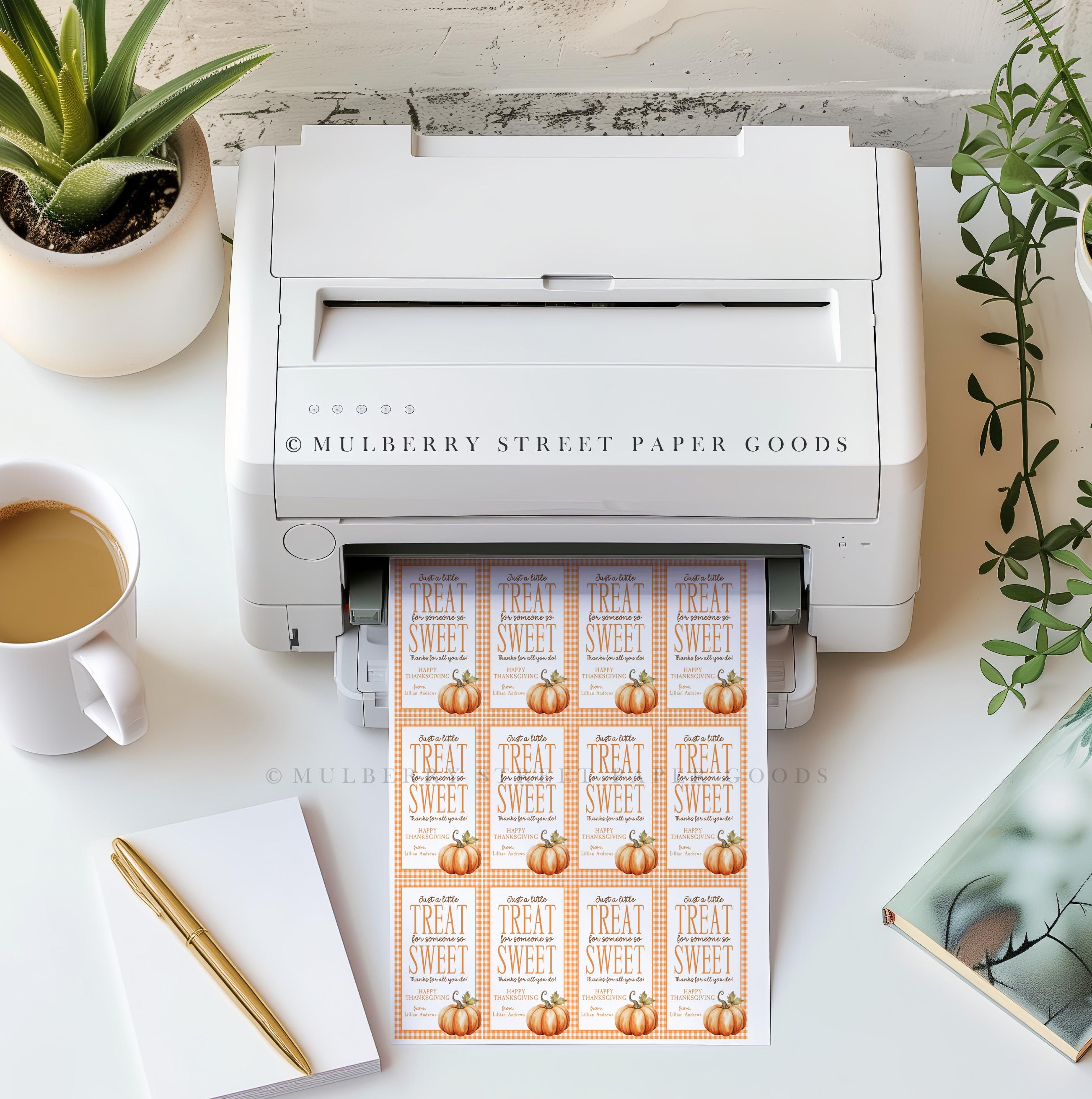 Editable Fall Gift Tag Printable A Little Treat for Someone Sweet ...