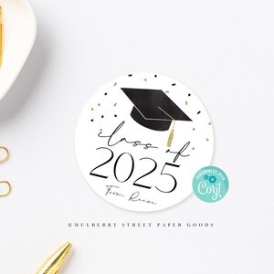 Graduation Cap 2 Inch Circle Instant Download Digital Design, Grad ...
