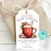 Printable Holiday Hot Cocoa Instructions Tag, Homemade Hot Chocolate ...