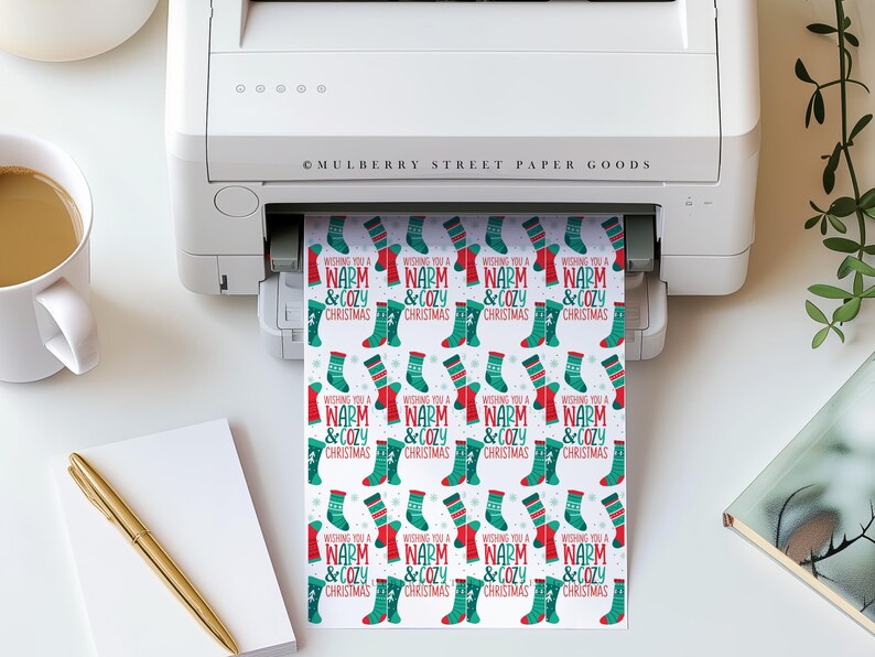 Christmas Socks Gift Tag Printable Have A Warm and Cozy Christmas Tag ...