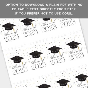 Printable Graduation Cap Class of 2022 Gift Tag Instant - Etsy