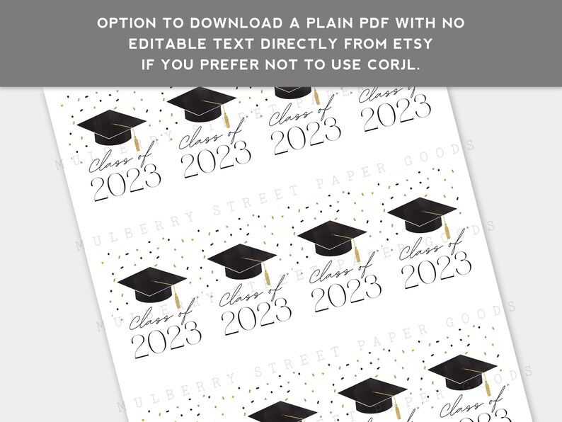 Printable Graduation Cap Class of 2022 Gift Tag Instant - Etsy