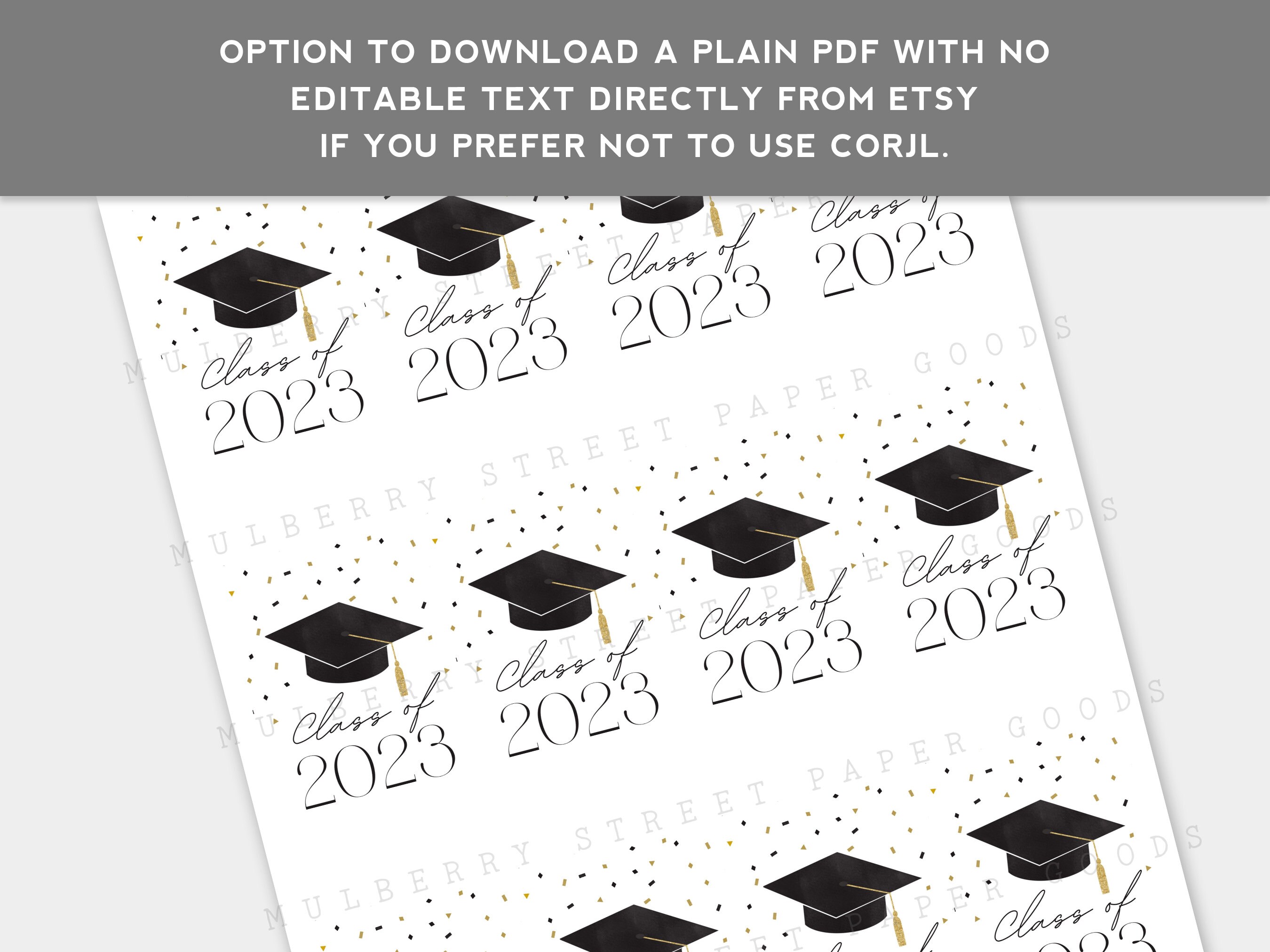 Printable Graduation Cap Class of 2022 Gift Tag Instant - Etsy