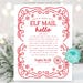 Editable Elf Hello Letter Printable Personalized Christmas Elf Arrival ...