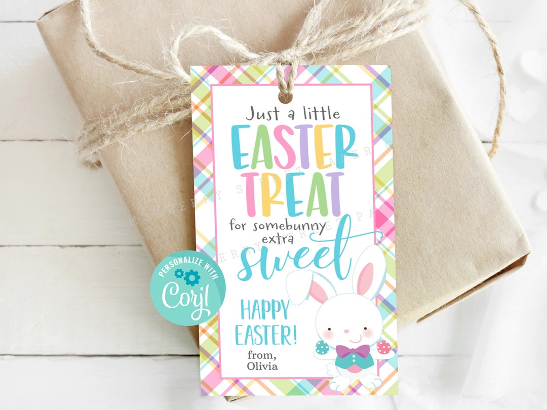 Just a Little Treat for Someone Sweet Easter Tag Printable, Instant ...