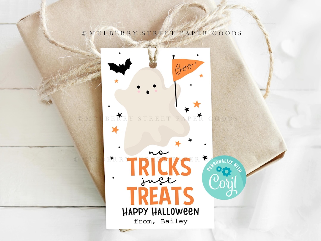 Editable Halloween Printable Tag Halloween Party Favor Treat Tag Kids ...