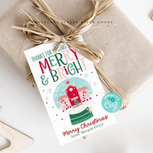 School Christmas Gift Tag Printable Thanks for Making School Merry and ...