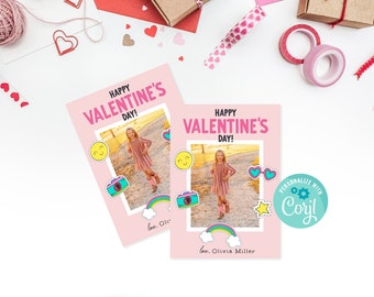 Printable Classroom Happy Valentine's Day Card Editable | Etsy