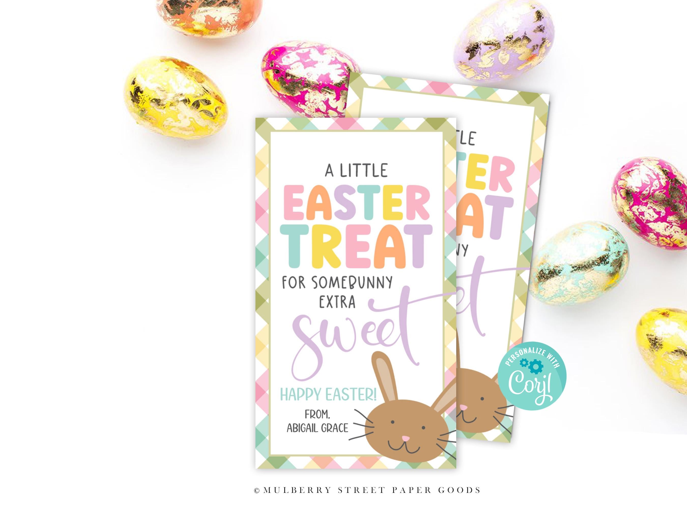 Printable Easter Treat for Somebunny Sweet Gift Tag, Instant Download ...