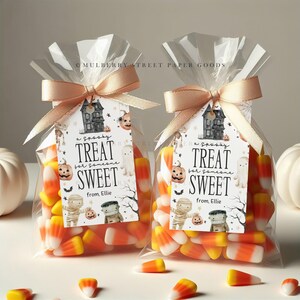 Halloween Printable Gift Tag Spooky Treat for Someone Sweet Halloween ...