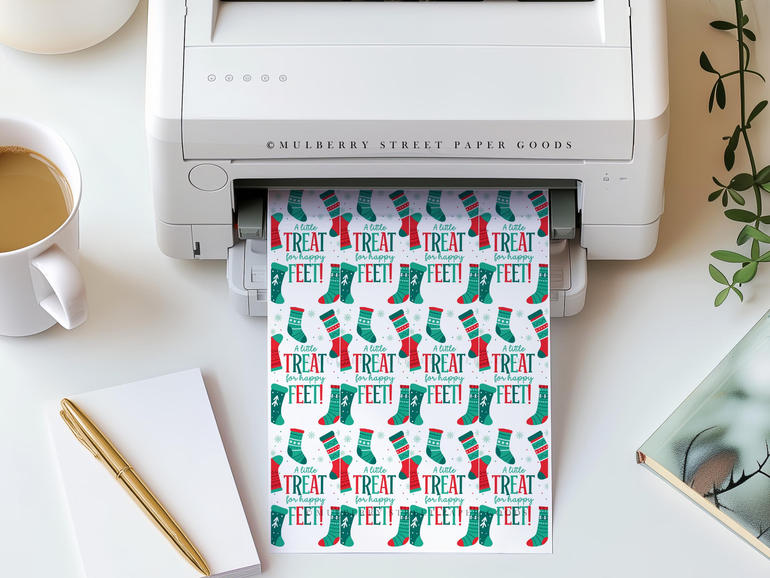 Instant Download Christmas Socks Gift Tag Printable A Little Treat for ...