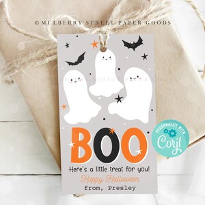 Halloween Printable Halloween Party Favor Tag Little Treat Boo Tag ...