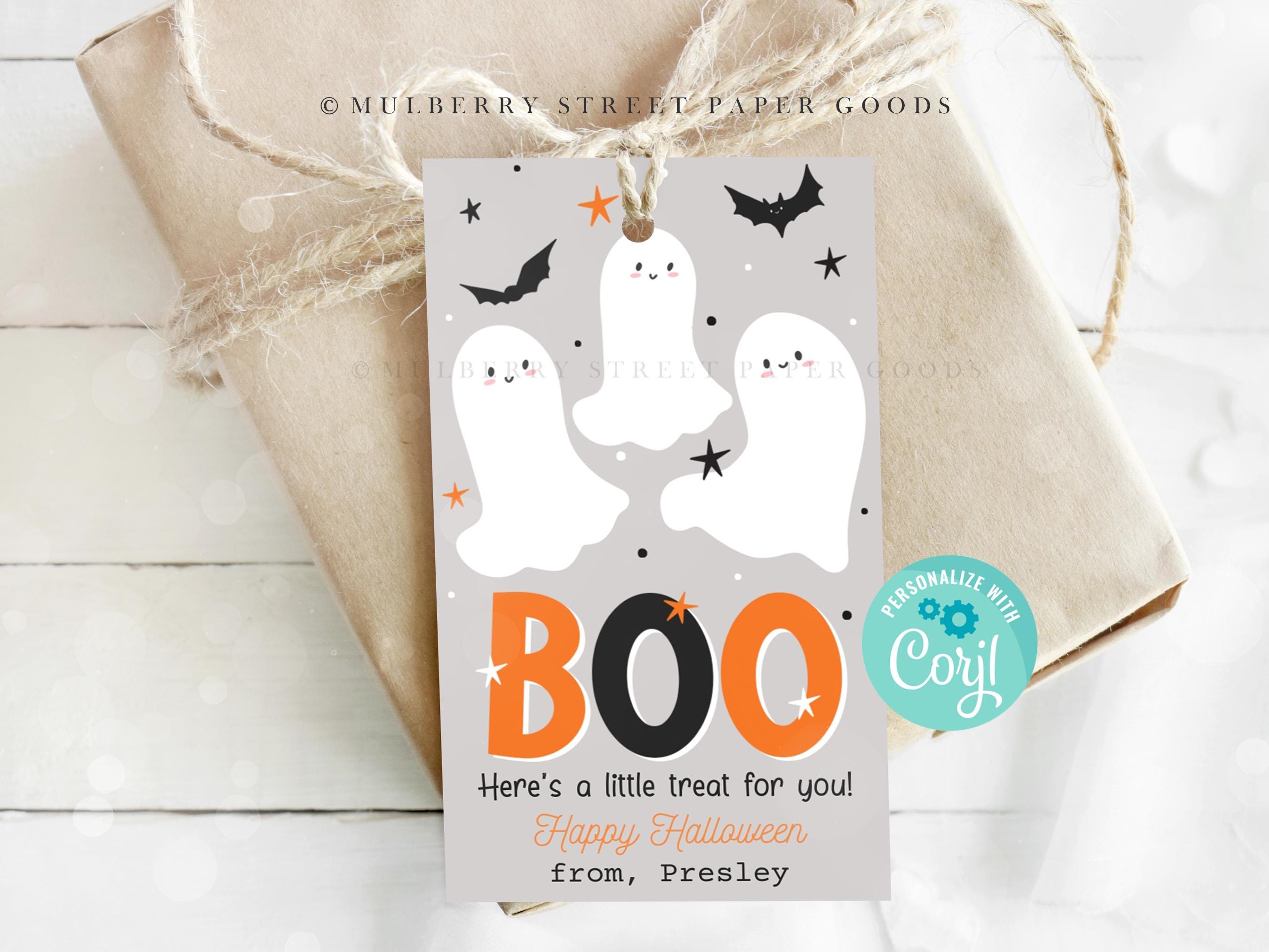 Halloween Printable Halloween Party Favor Tag Little Treat Boo Tag ...