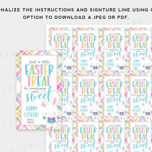 Just a Little Treat for Someone Sweet Easter Tag Printable, Instant ...
