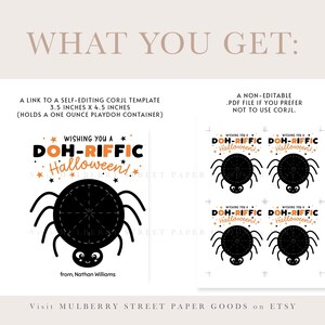 Halloween Play Dough Holder Card Printable Have a Doh Riffic Halloween ...